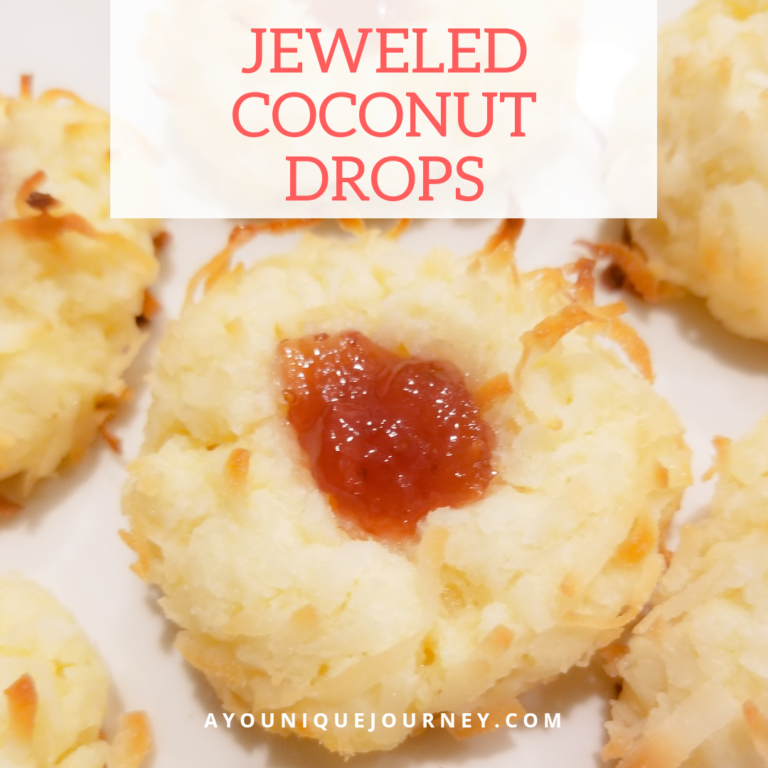 Jeweled Coconut Drops Recipe - A YouNique Journey