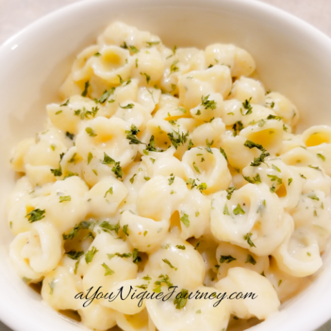 Easy Creamy Garlic Pasta Recipe - A YouNique Journey