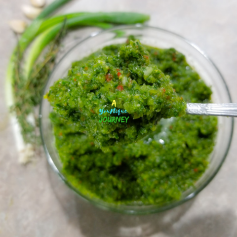 Caribbean Green Seasoning - A YouNique Journey