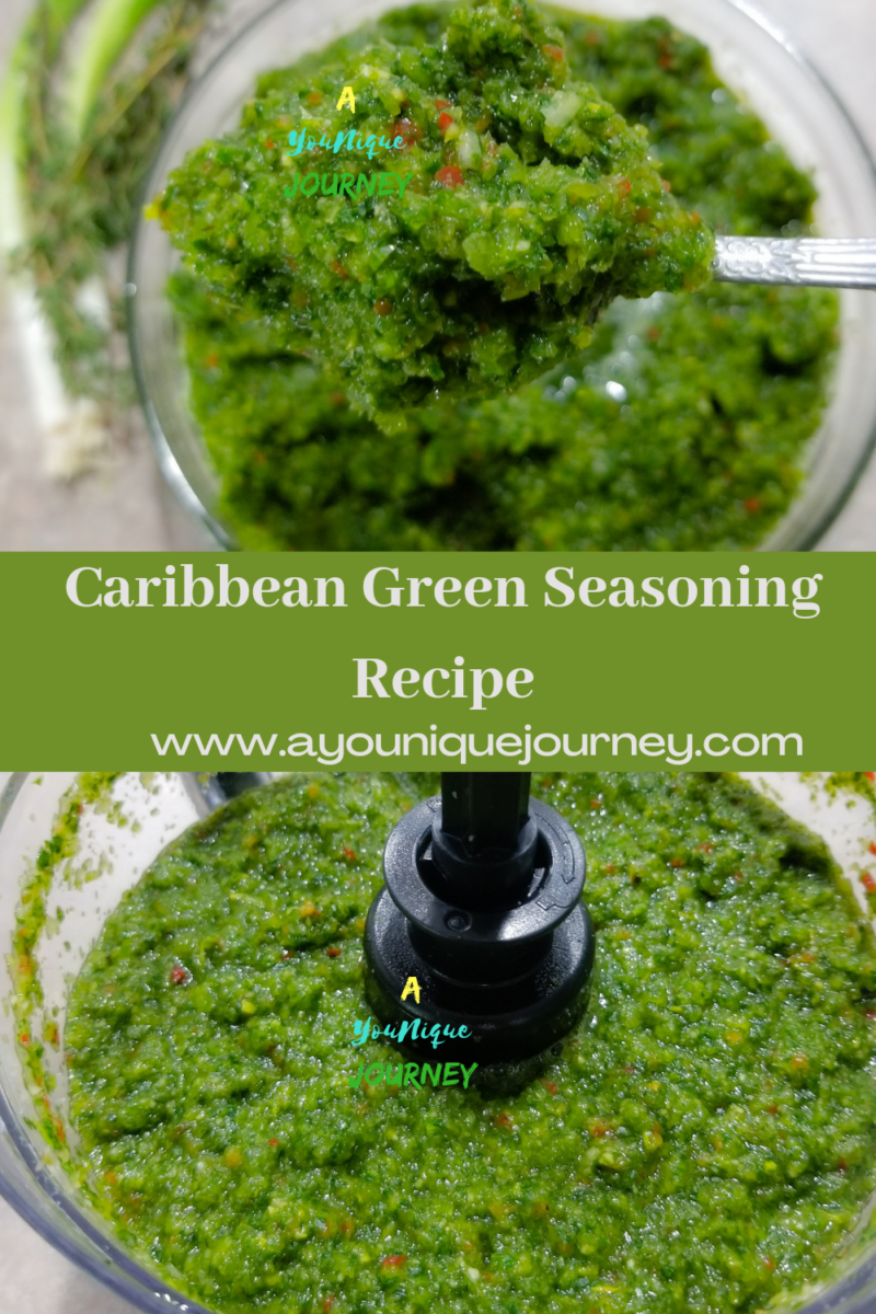 Caribbean Green Seasoning - A YouNique Journey