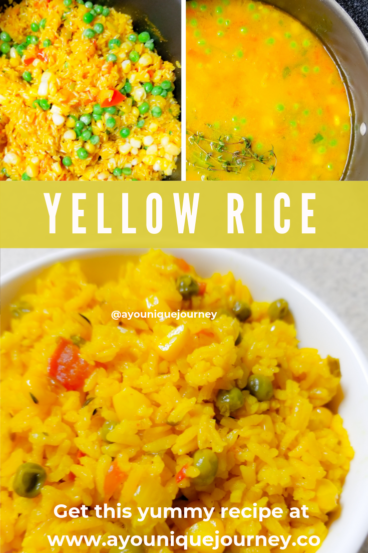 A simple and easy Yellow Rice dish - A YouNique Journey